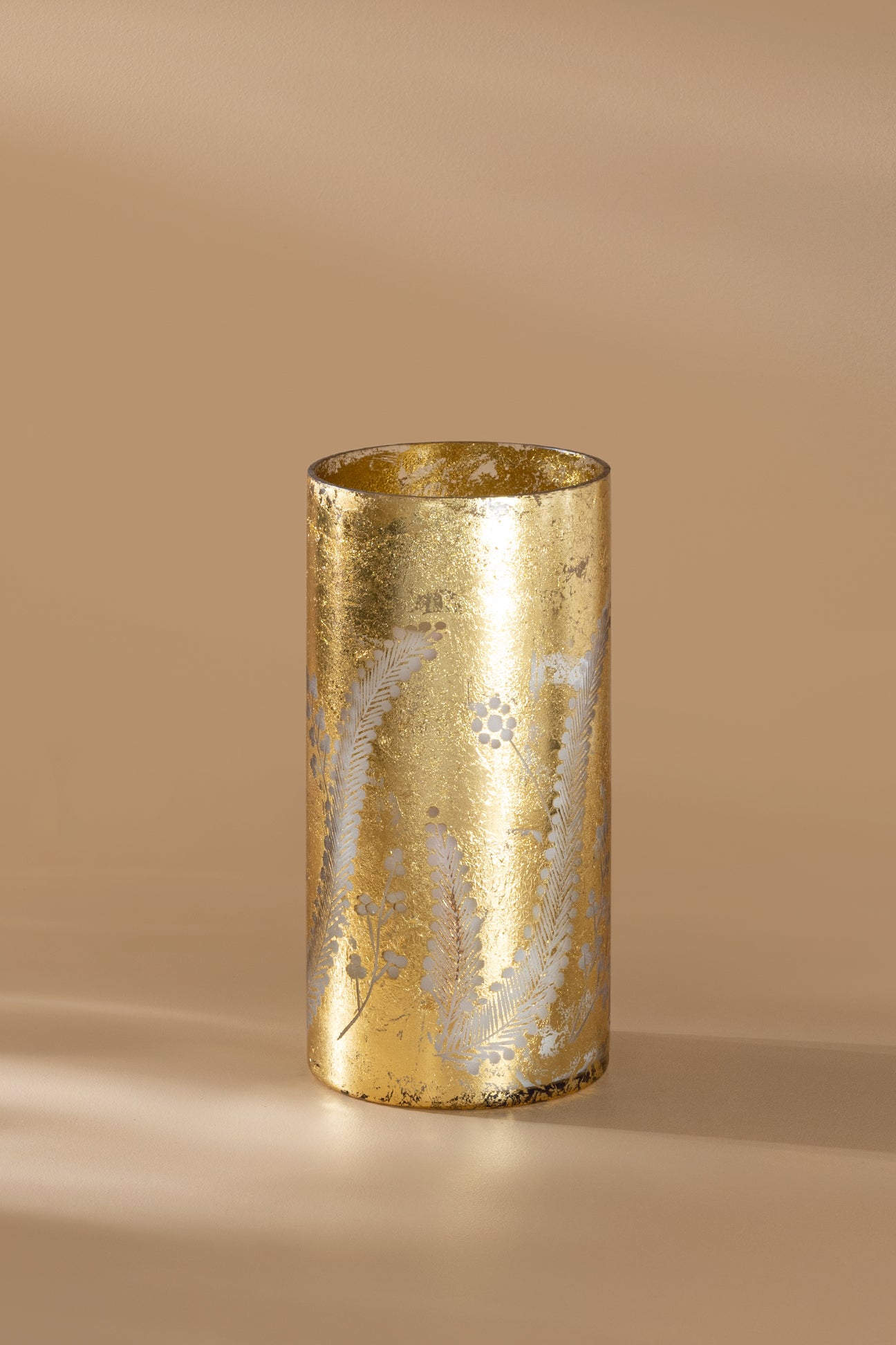 Gilded Fleurette - Cylinder Candle | Gold | Sparkling Citrus – Doft Candles