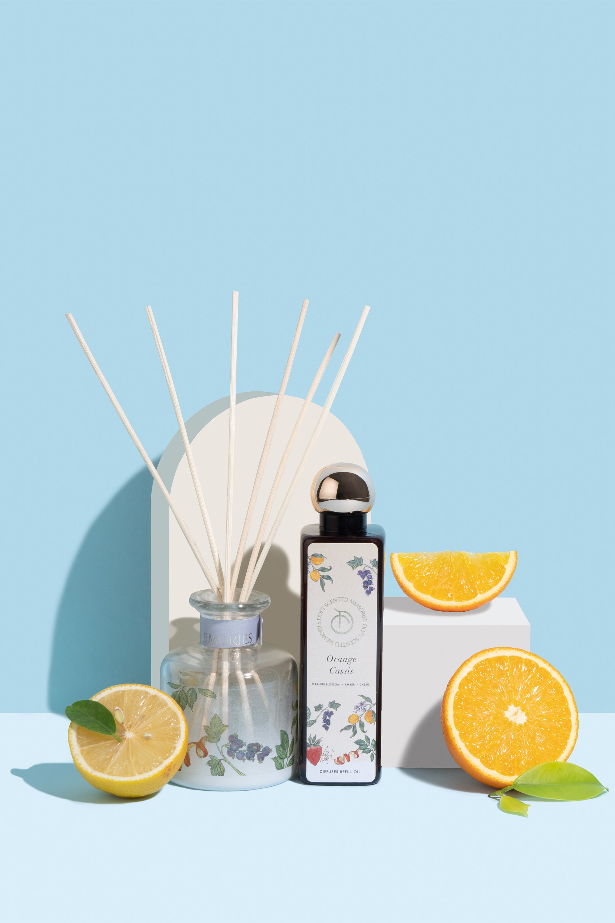 Scented Reed Diffuser Set | Orange Cassis – Doft Candles