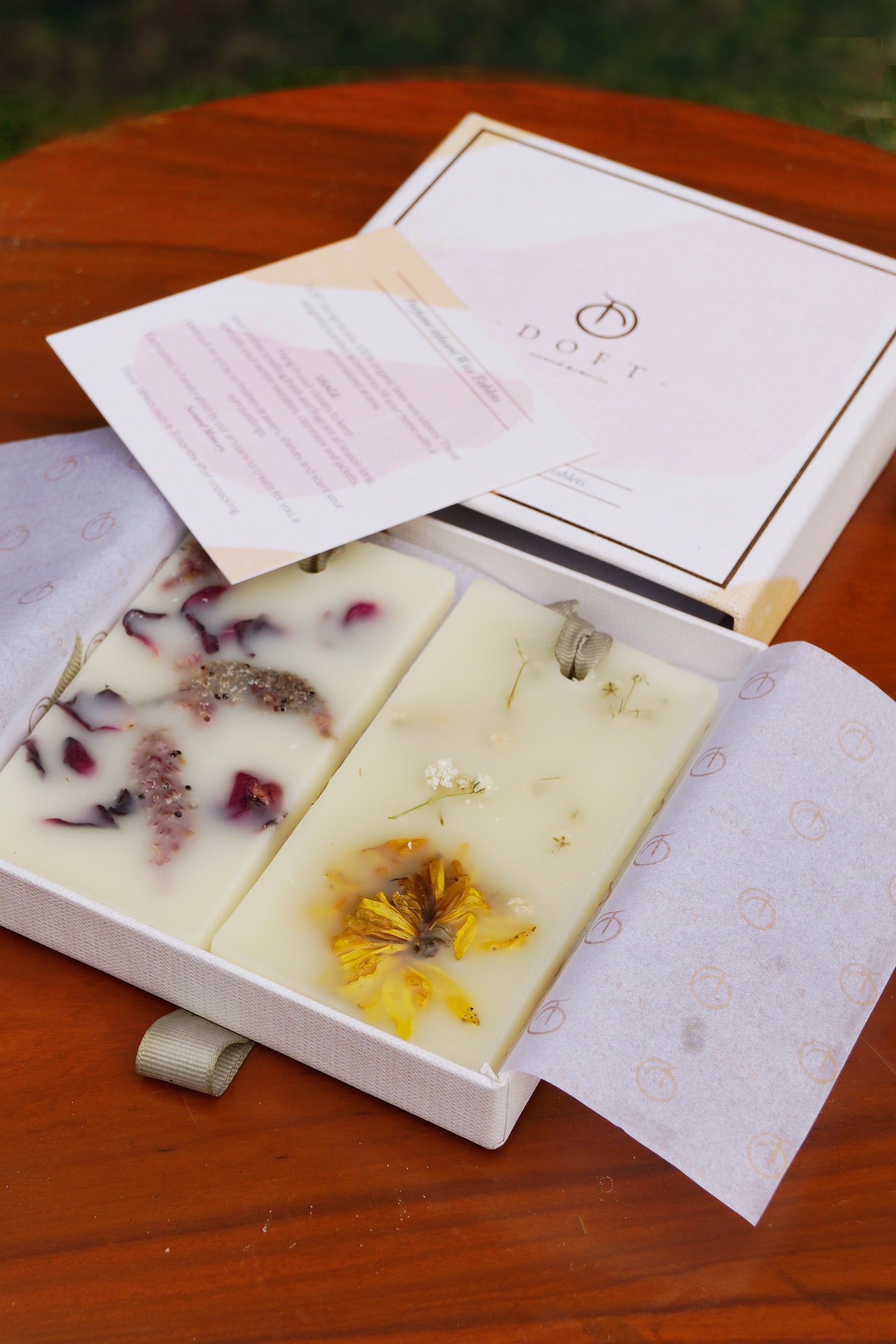 Flower Blossom | Perfume Infused Wax Tablets | Set of 2 – Doft Candles